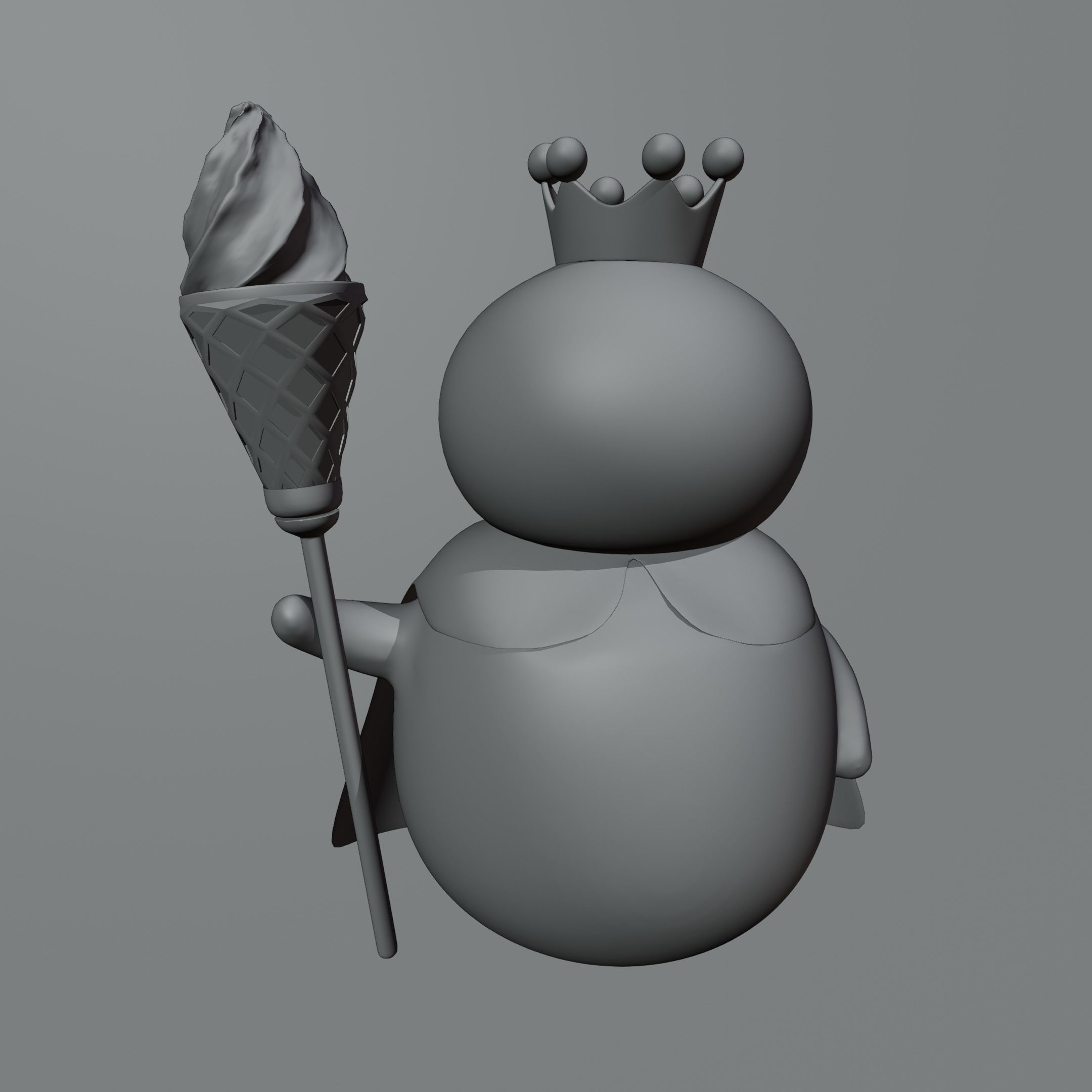 Mixue Snowman 3d Model - Fan art 3D model | CGTrader