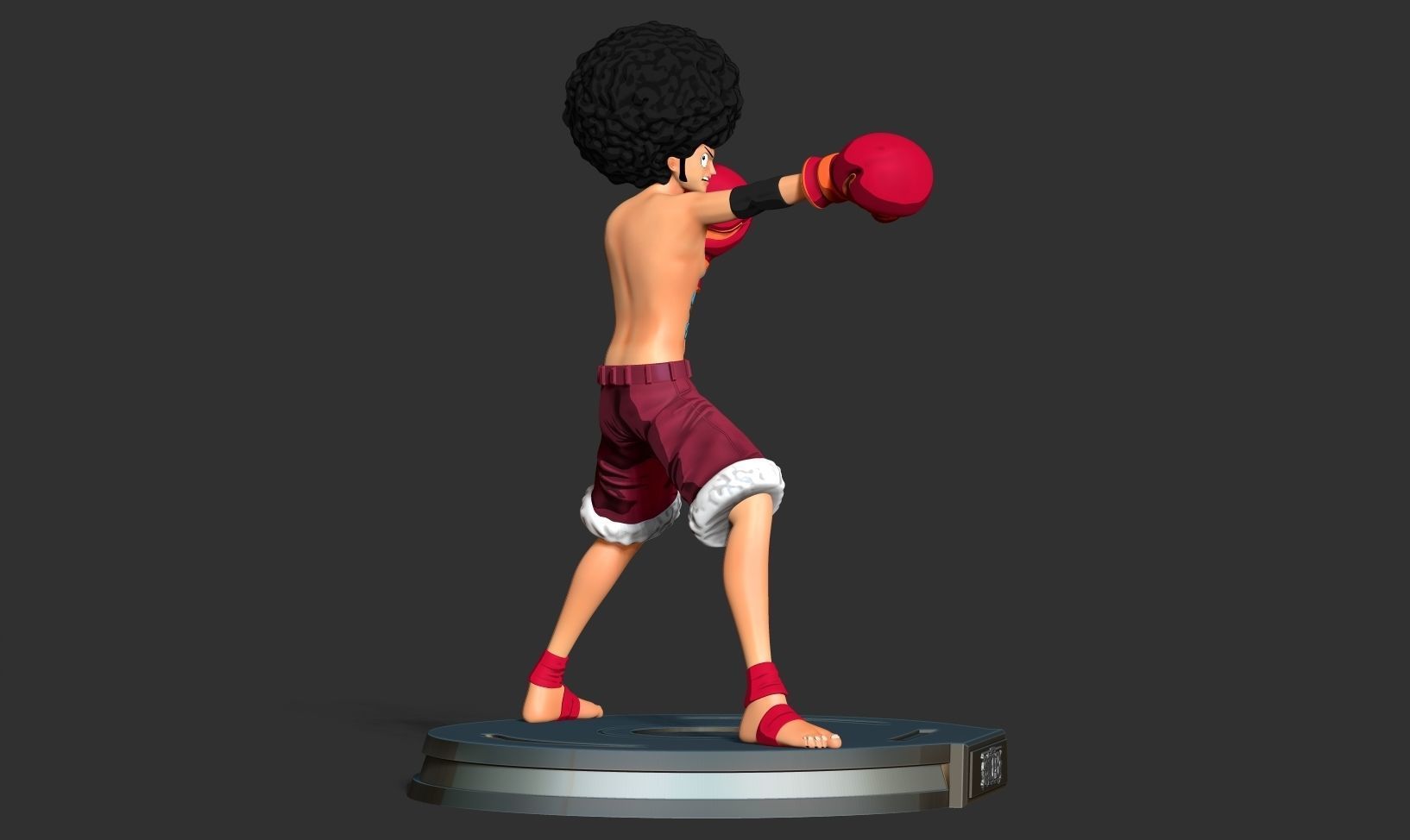 Afro Luffy - One Piece Fanart 3D model 3D printable | CGTrader