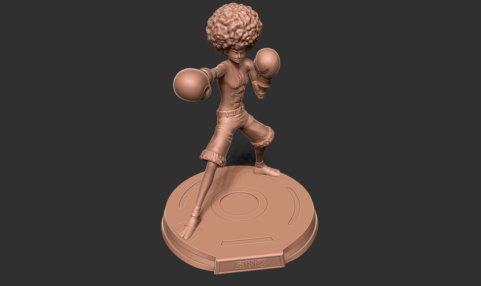 Afro Luffy - One Piece Fanart 3D model 3D printable | CGTrader
