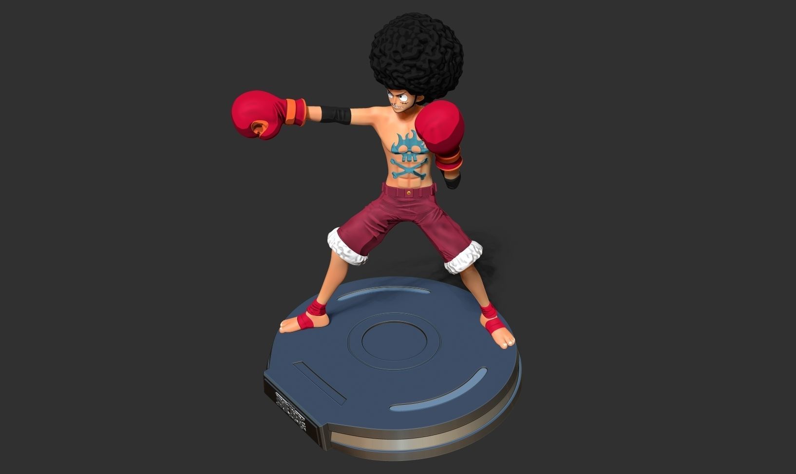 Afro Luffy - One Piece Fanart 3D model 3D printable | CGTrader
