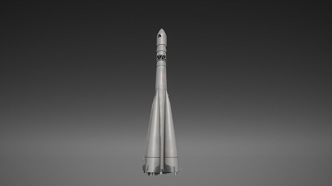 3D model Rocket Vostok 1 VR / AR / low-poly | CGTrader