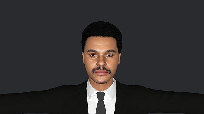 The Weeknd Hyper Realistic Full Body Rigged Character 3D model rigged ...