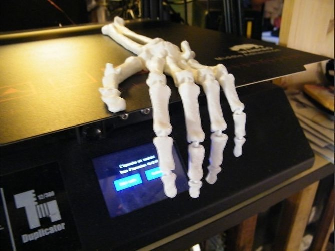 HALLOWEEN HAND ARTICULATED skeleton TO PRINT ON PLACE 3D model 3D ...