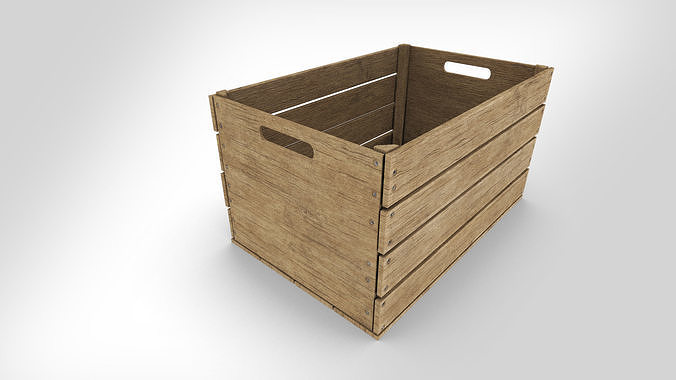 3D model Wooden Crate T1 VR / AR / low-poly | CGTrader