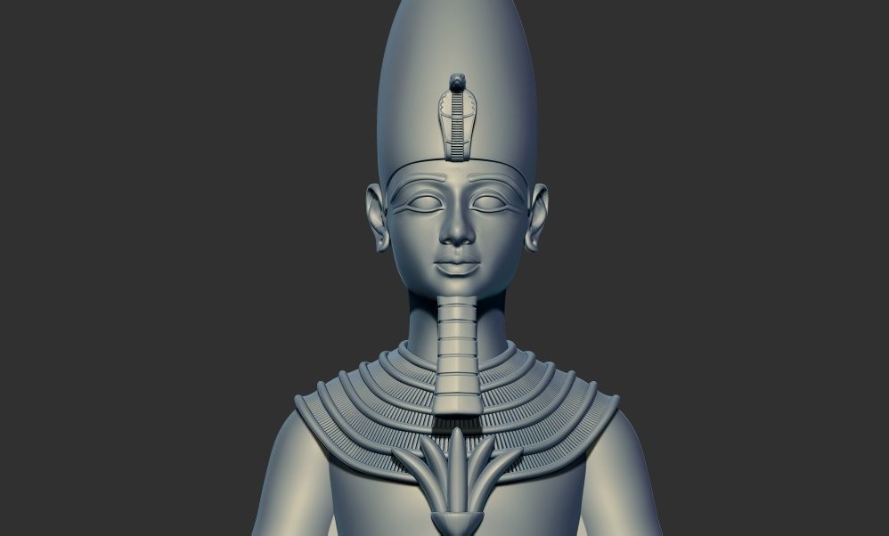 Statue of Egyptian pharaoh 3d printable model 3D model 3D printable ...