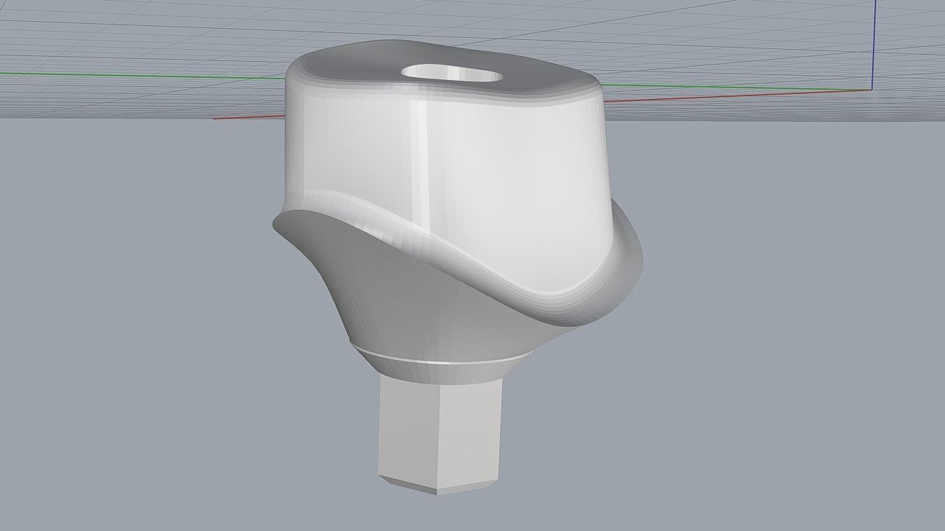 Digital Custom Abutment for Milling and 3D Printing 3D model 3D ...