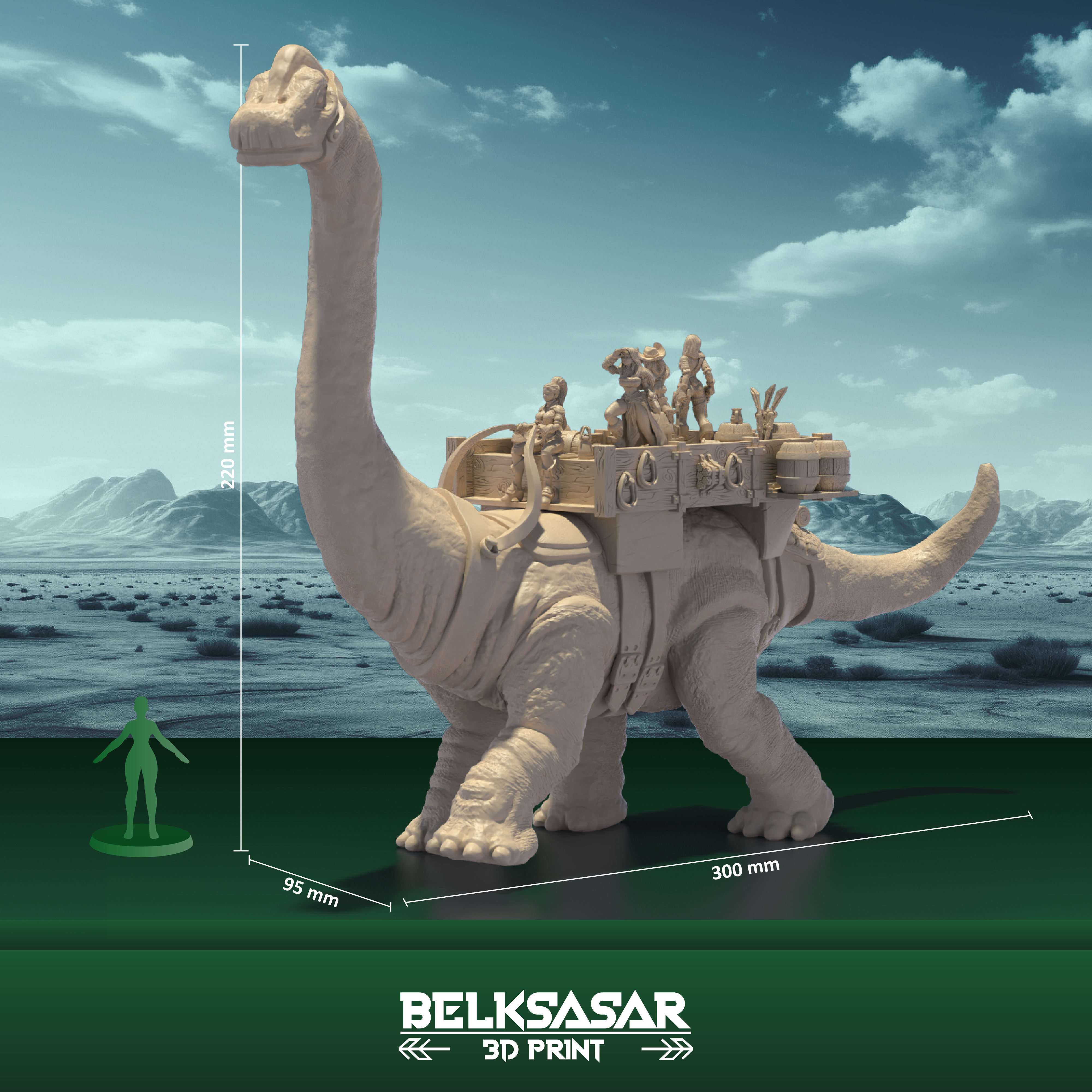 Wild West Dinosaur - Wild West Dreadnought Siegesaur 3D model 3D ...