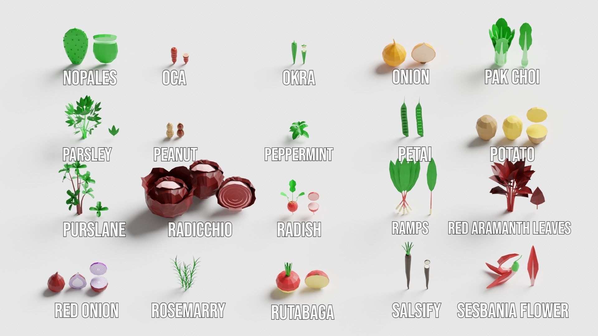 Ultimate Pack - Fruits And Vegetables Model Packs Collection VR / AR ...