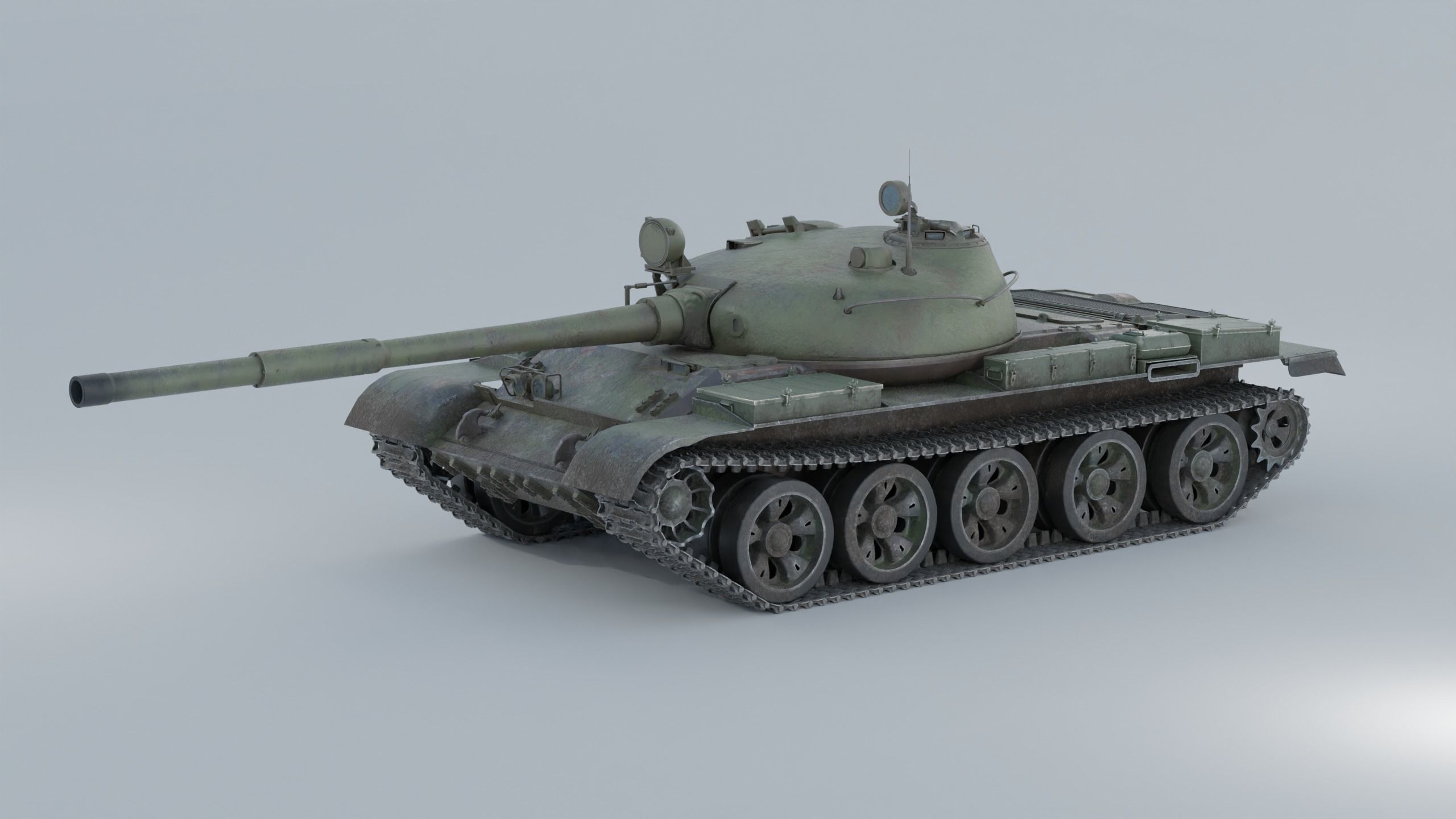 T-62 soviet main battle tank T62 3D model | CGTrader