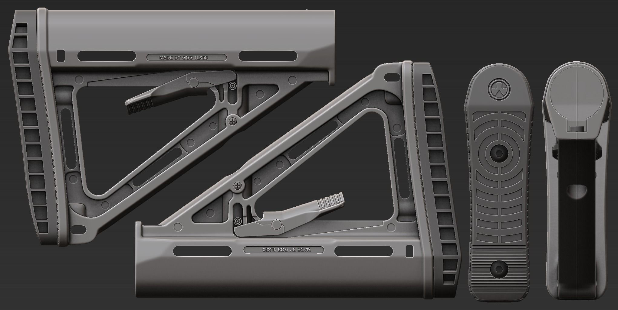 Stock magpul - High-poly 3D model | CGTrader