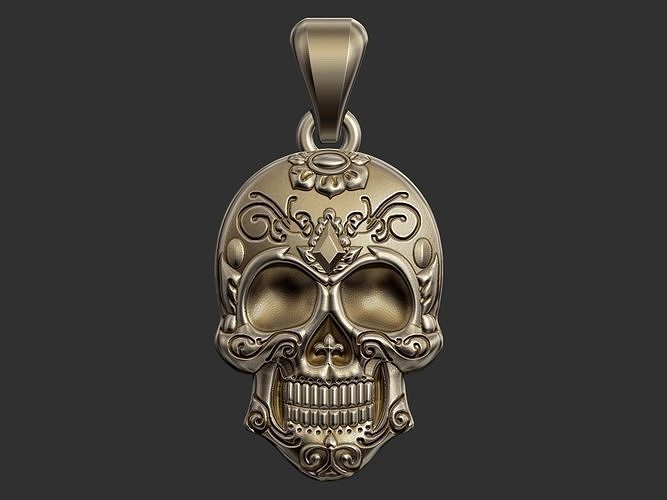 Sugar Skull 3D model 3D printable | CGTrader