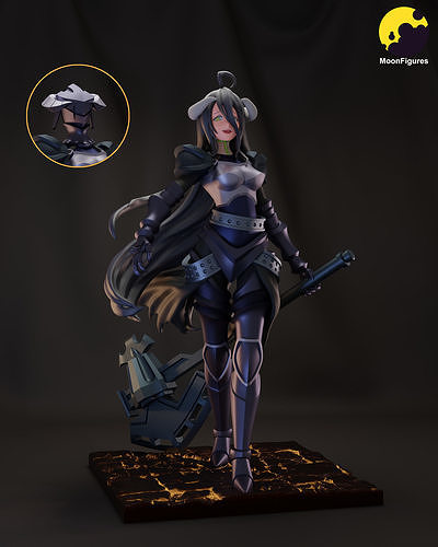 Albedo full armor 3D model 3D printable | CGTrader