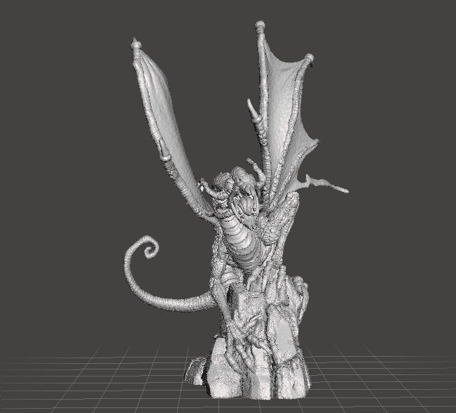 JABBERWOCK WITH SCENIC BASE MINIATURE MODEL FANTASY GAME RPG DND 3D ...