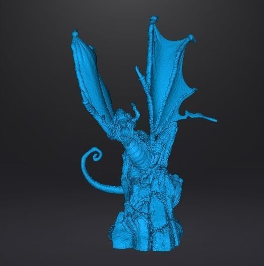 JABBERWOCK WITH SCENIC BASE MINIATURE MODEL FANTASY GAME RPG DND 3D ...