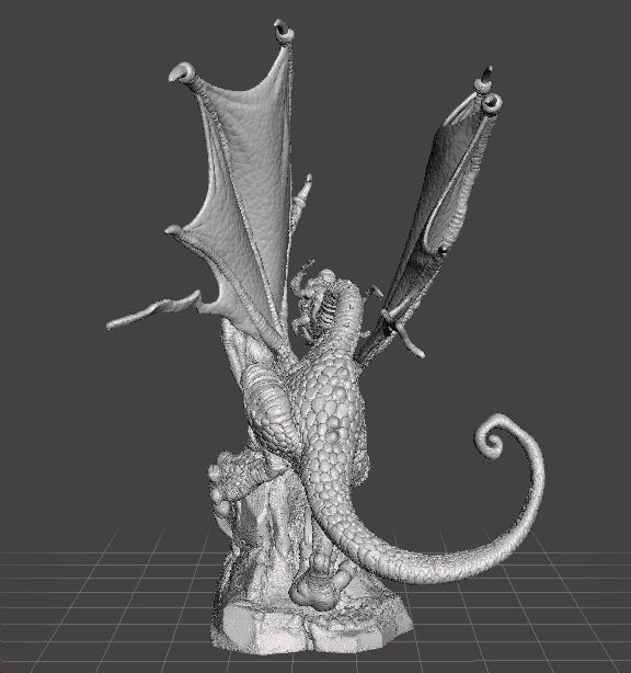 JABBERWOCK WITH SCENIC BASE MINIATURE MODEL FANTASY GAME RPG DND 3D ...