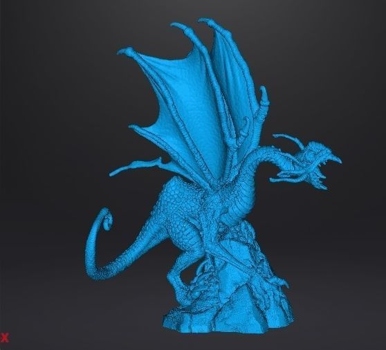 JABBERWOCK WITH SCENIC BASE MINIATURE MODEL FANTASY GAME RPG DND 3D ...