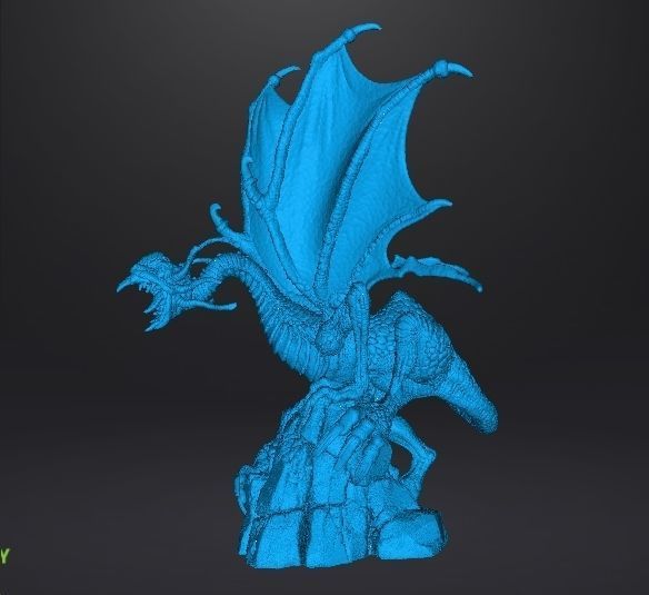 JABBERWOCK WITH SCENIC BASE MINIATURE MODEL FANTASY GAME RPG DND 3D ...