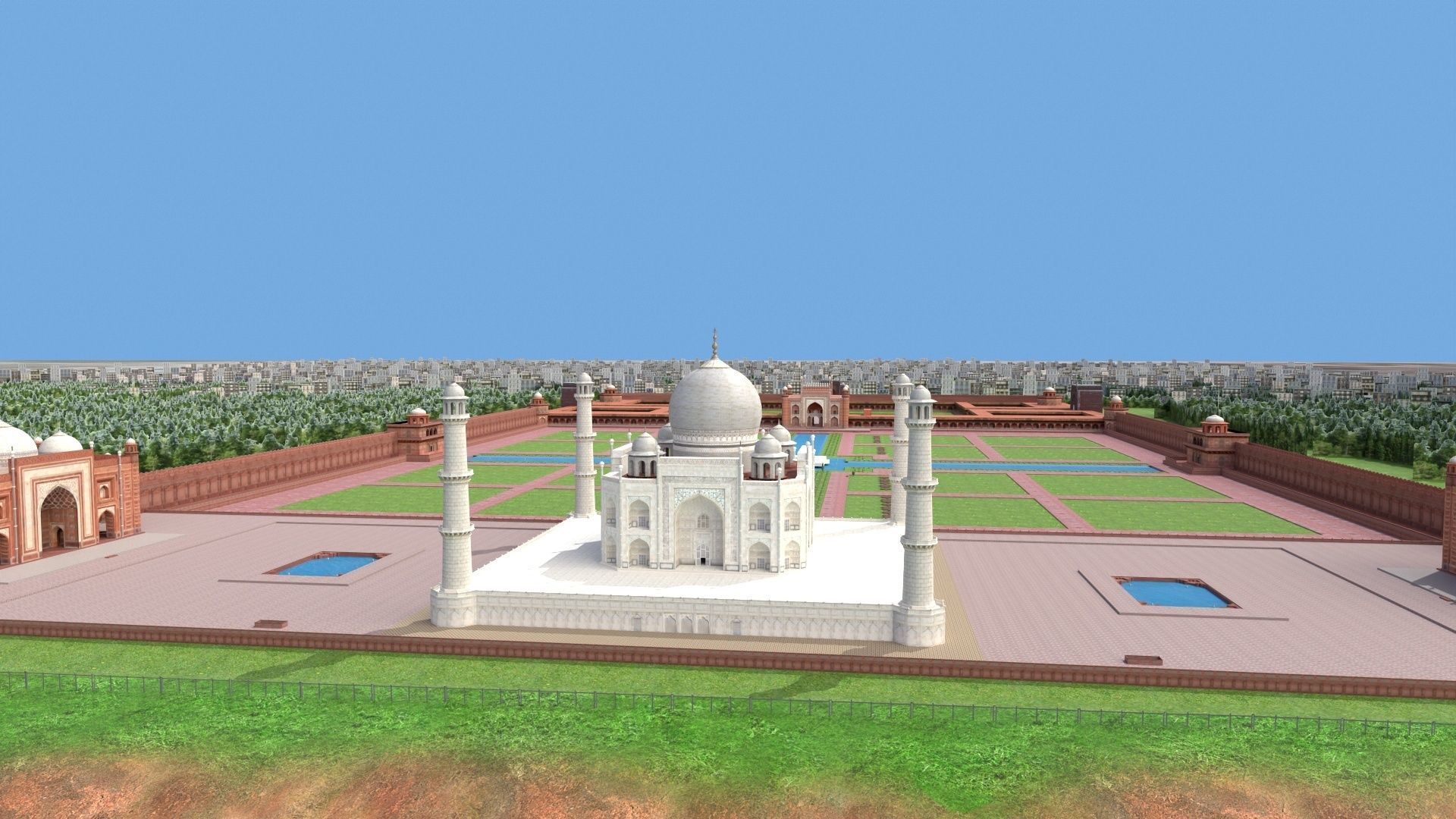 3D model Taj mahal VR / AR / low-poly | CGTrader