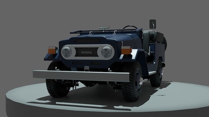 The Toyota Land Cruiser 3D model animated | CGTrader
