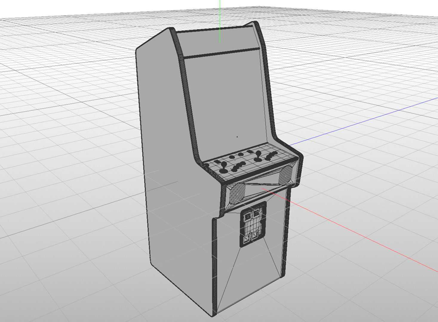 Vintage Arcade Machine 3D model | CGTrader