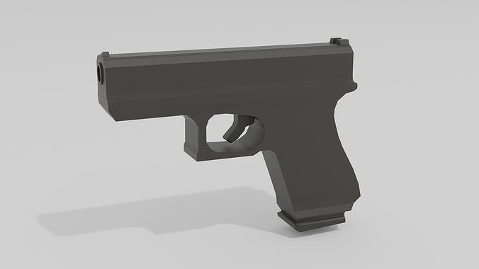 3D model Basic Game Handgun VR / AR / low-poly | CGTrader