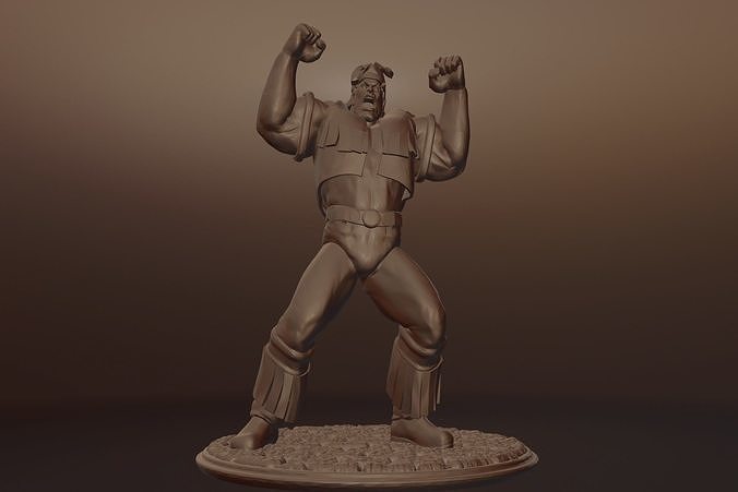 T HAWK - STREET FIGHTER 3D model 3D printable | CGTrader
