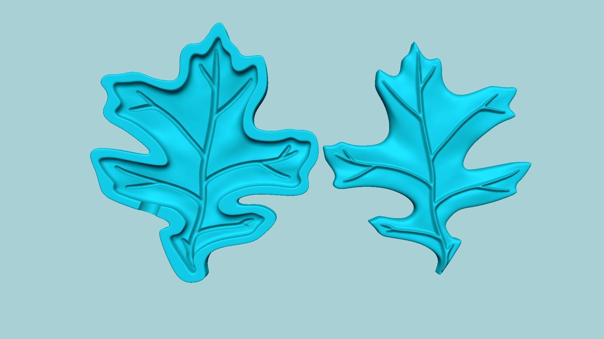 Scarlet Oak Tree Leaf - Molding Artificial EVA Craft 3D model 3D ...