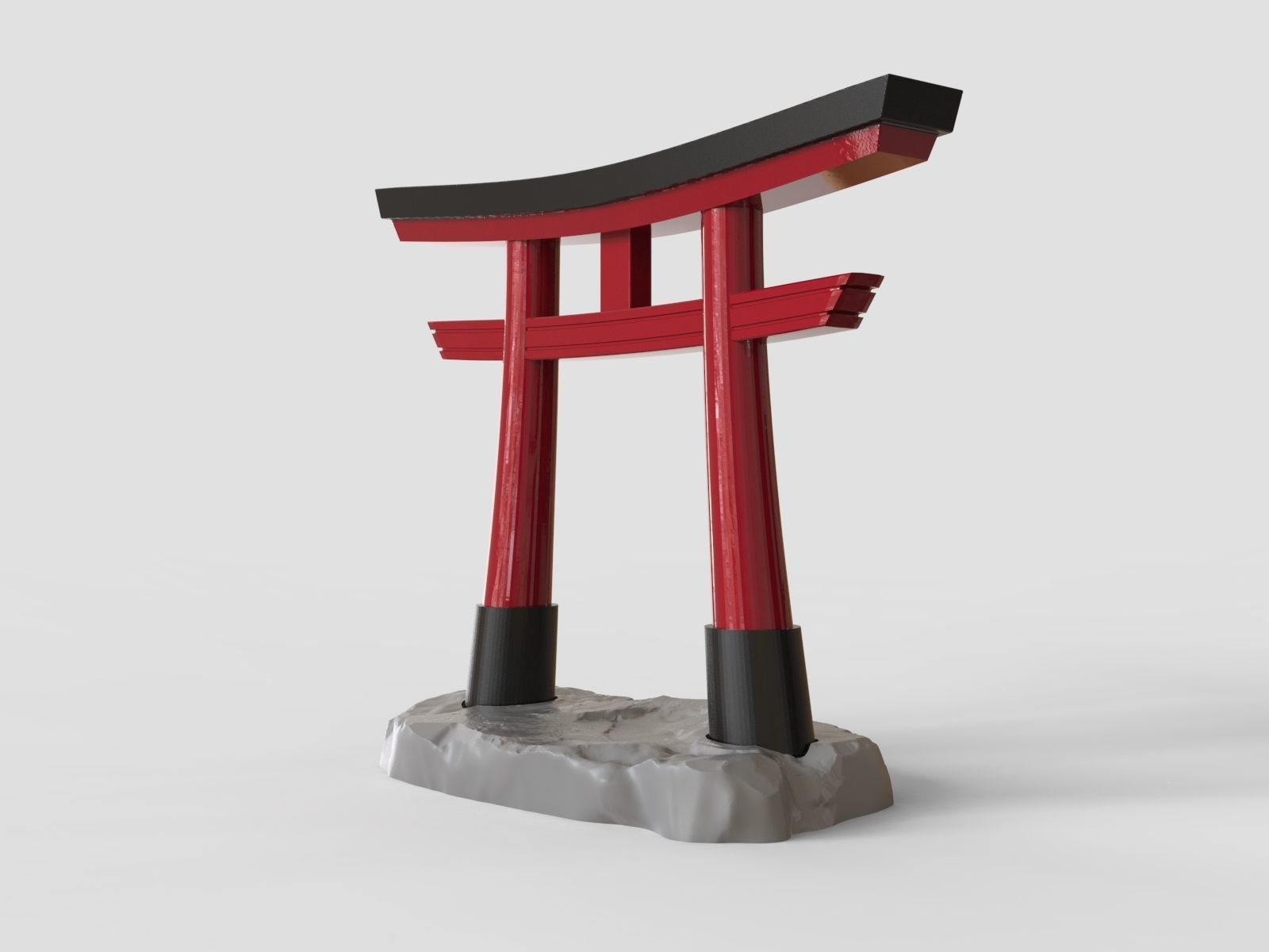 Torii Gate - Japanese Shinto Shrine 3D model 3D printable | CGTrader