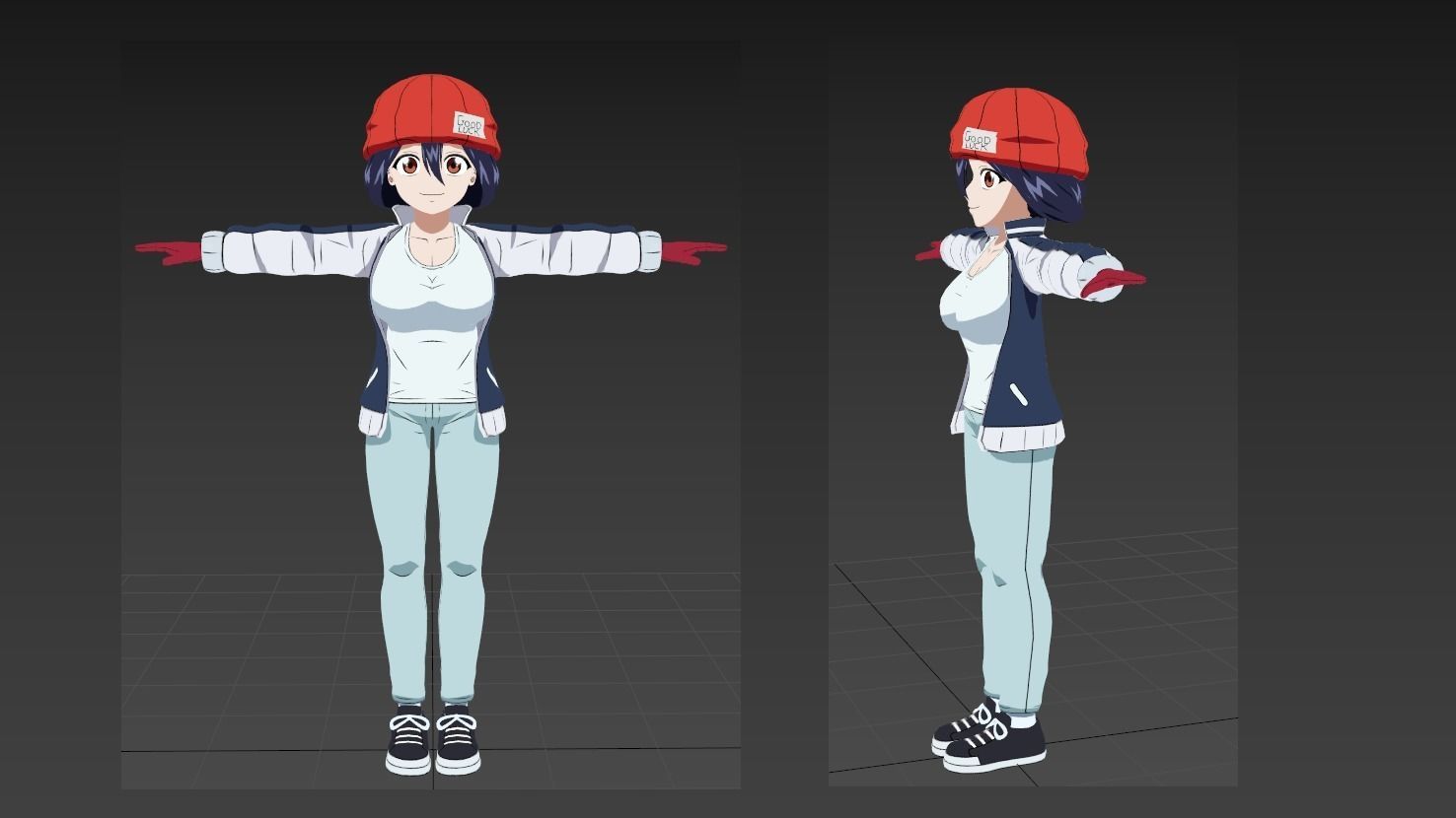 Fuuko Izumo Undead Unluck VRChat 3D model rigged | CGTrader