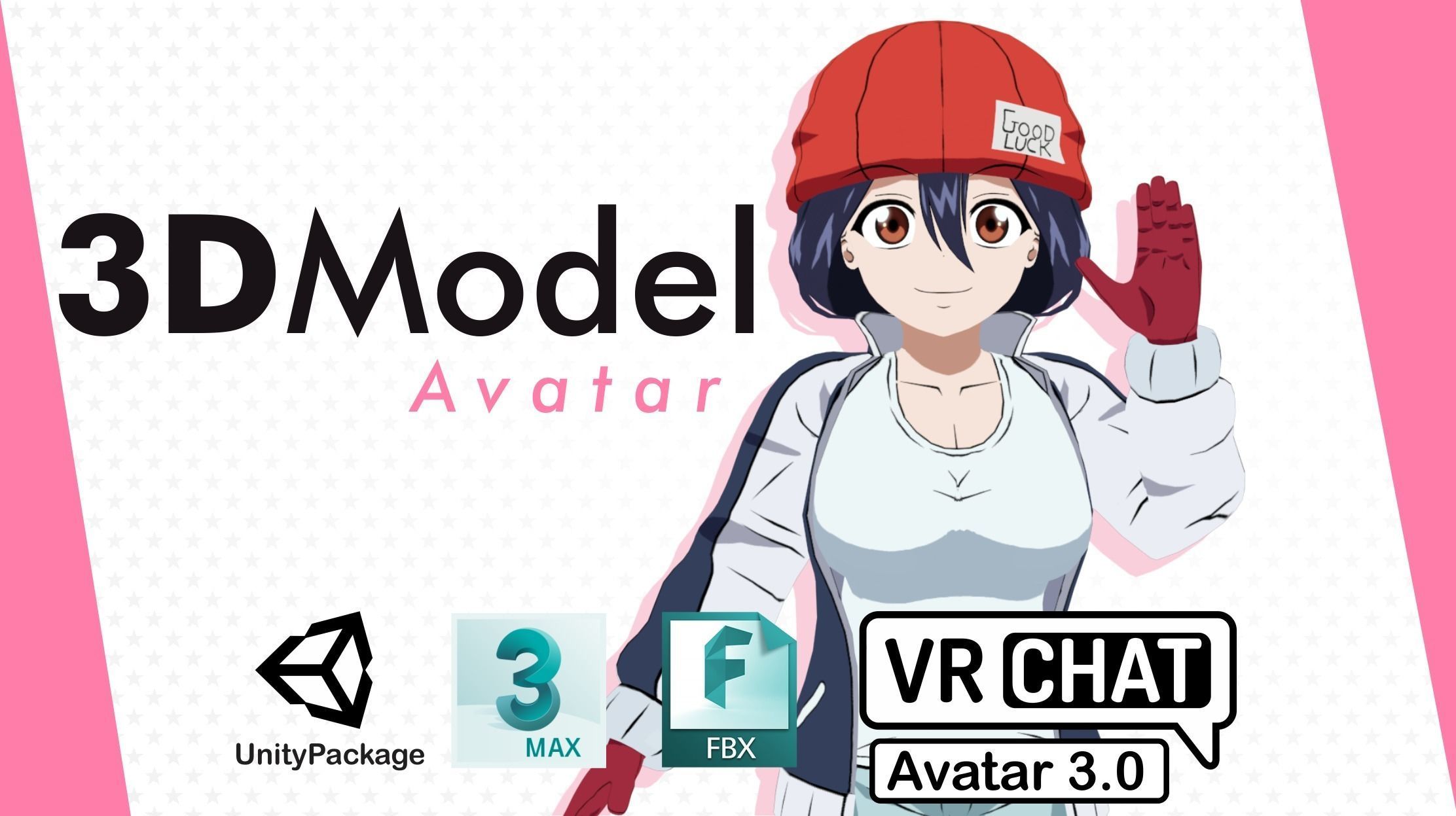 Fuuko Izumo Undead Unluck VRChat 3D model rigged | CGTrader