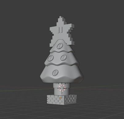 Mario Bros Star Christmas tree 3D model | CGTrader