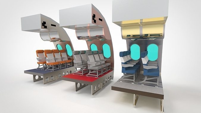 Airplane chair interior 3D PRINTED Ready 3D model | CGTrader