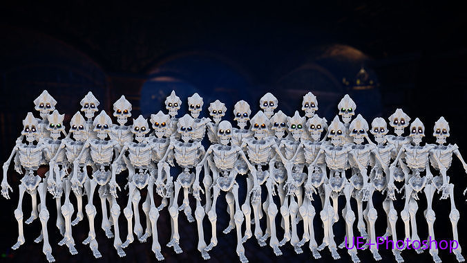 3D model Skeleton Race VR / AR / low-poly rigged animated | CGTrader