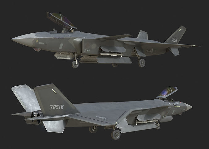 3D model J20 stealth fighter j20 J20 J-20 Jian20 Chengdu VR / AR / low-poly | CGTrader