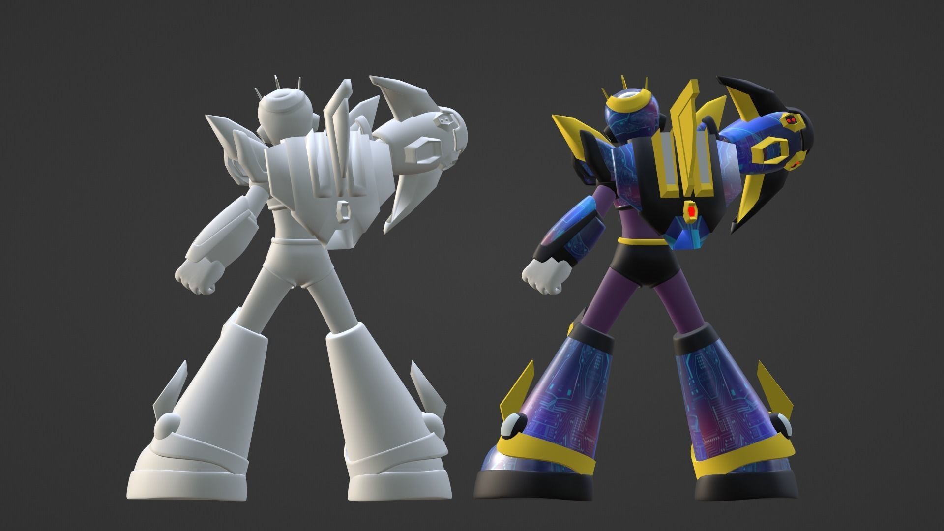 Megaman Ultimate Armor - Mega Man X4 3D model rigged | CGTrader