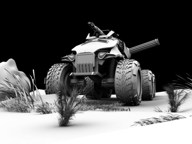 3D model Goliath - Future Heavy Armor Vehicle VR / AR / low-poly | CGTrader