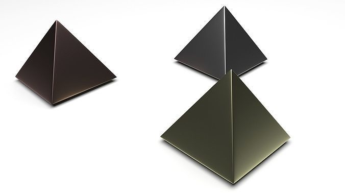 3D Print Ready Metal Pyramids 3D model 3D printable | CGTrader