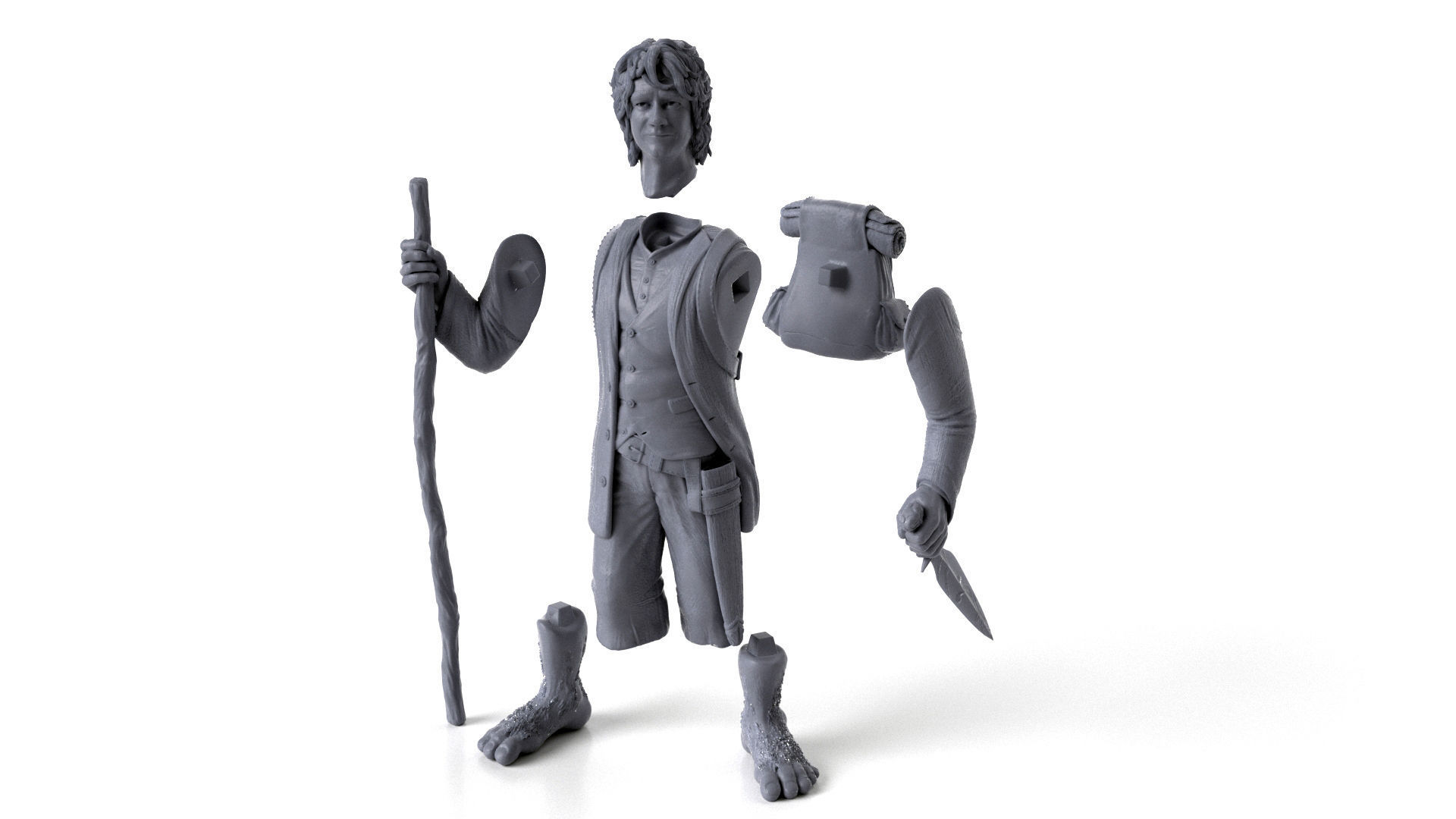 Hobbit 3D model 3D printable | CGTrader