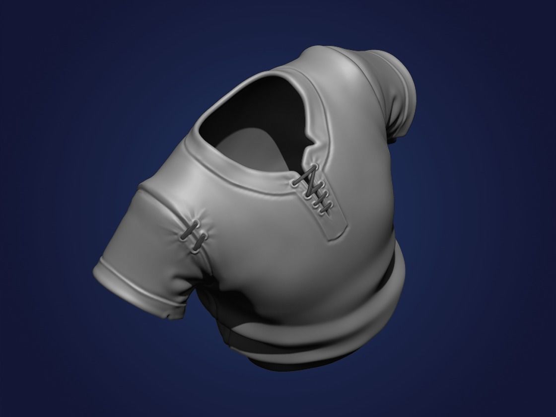 Stylized Villager Shirt 3D model | CGTrader
