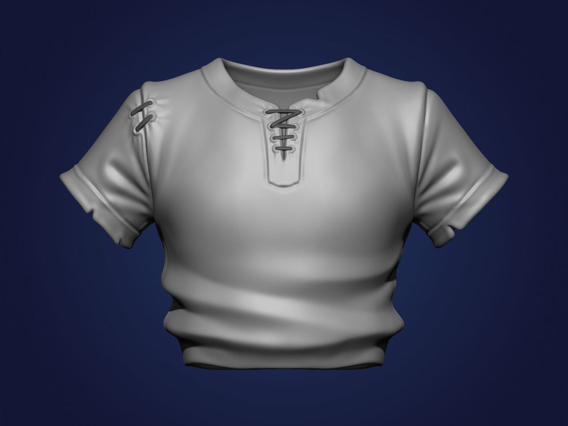 Stylized Villager Shirt 3D model | CGTrader