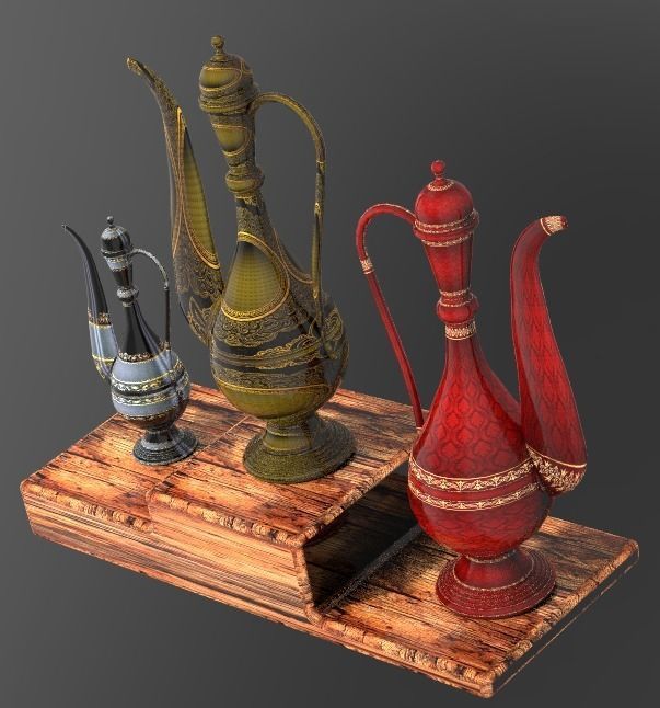 Art of mughal empire islamic mughal art free 3D model | CGTrader