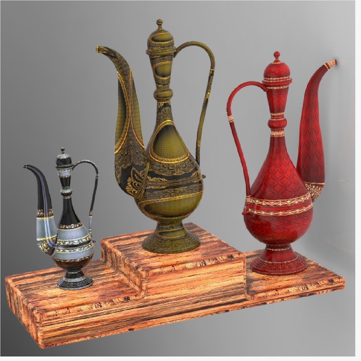 Art of mughal empire islamic mughal art free 3D model | CGTrader