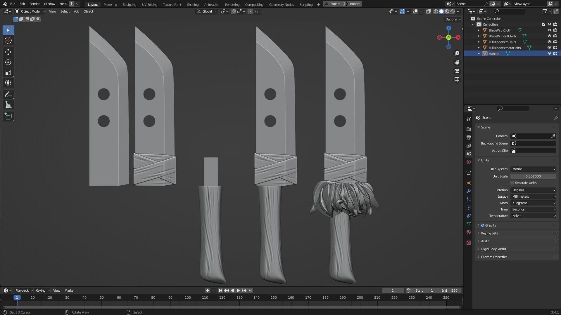 Jujutsu Kaisen Slaughter Demon Blade for Cosplay 3D model 3D printable ...