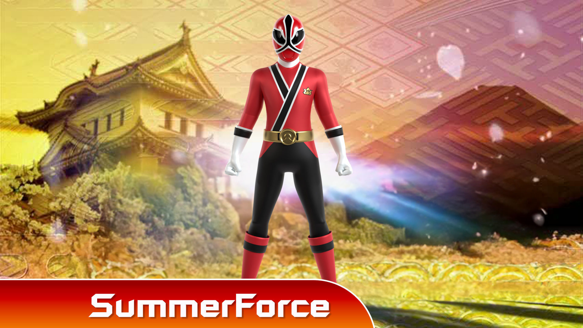Red Samurai Ranger - Power Rangers Samurai 3D model rigged | CGTrader
