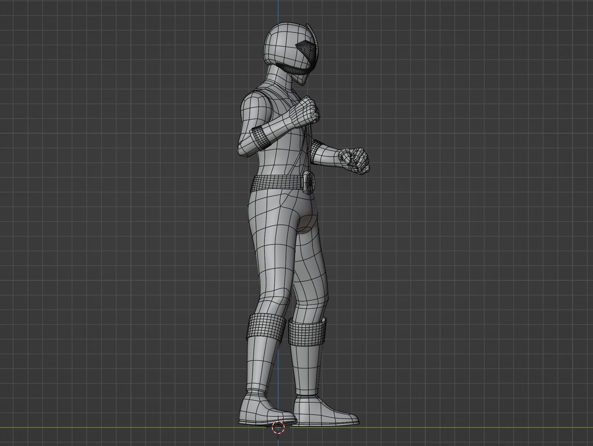 Red Samurai Ranger - Power Rangers Samurai 3D model rigged | CGTrader