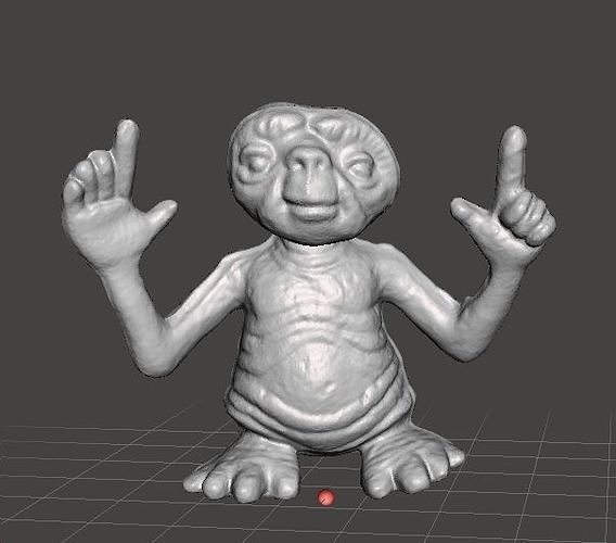 ET 1982 PVC PLASTIC GASHAPON TOY FIGURE ALIEN 80s 3D model 3D printable ...