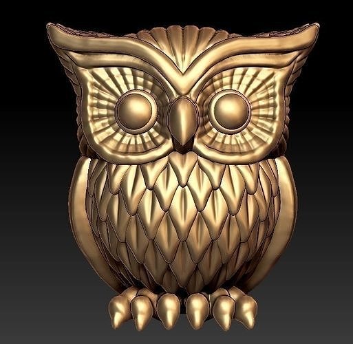 OWL Pendant 3D model 3D printable | CGTrader