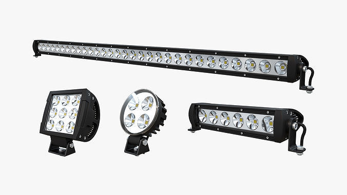 LED Light Bar Collection V2 | CGTrader