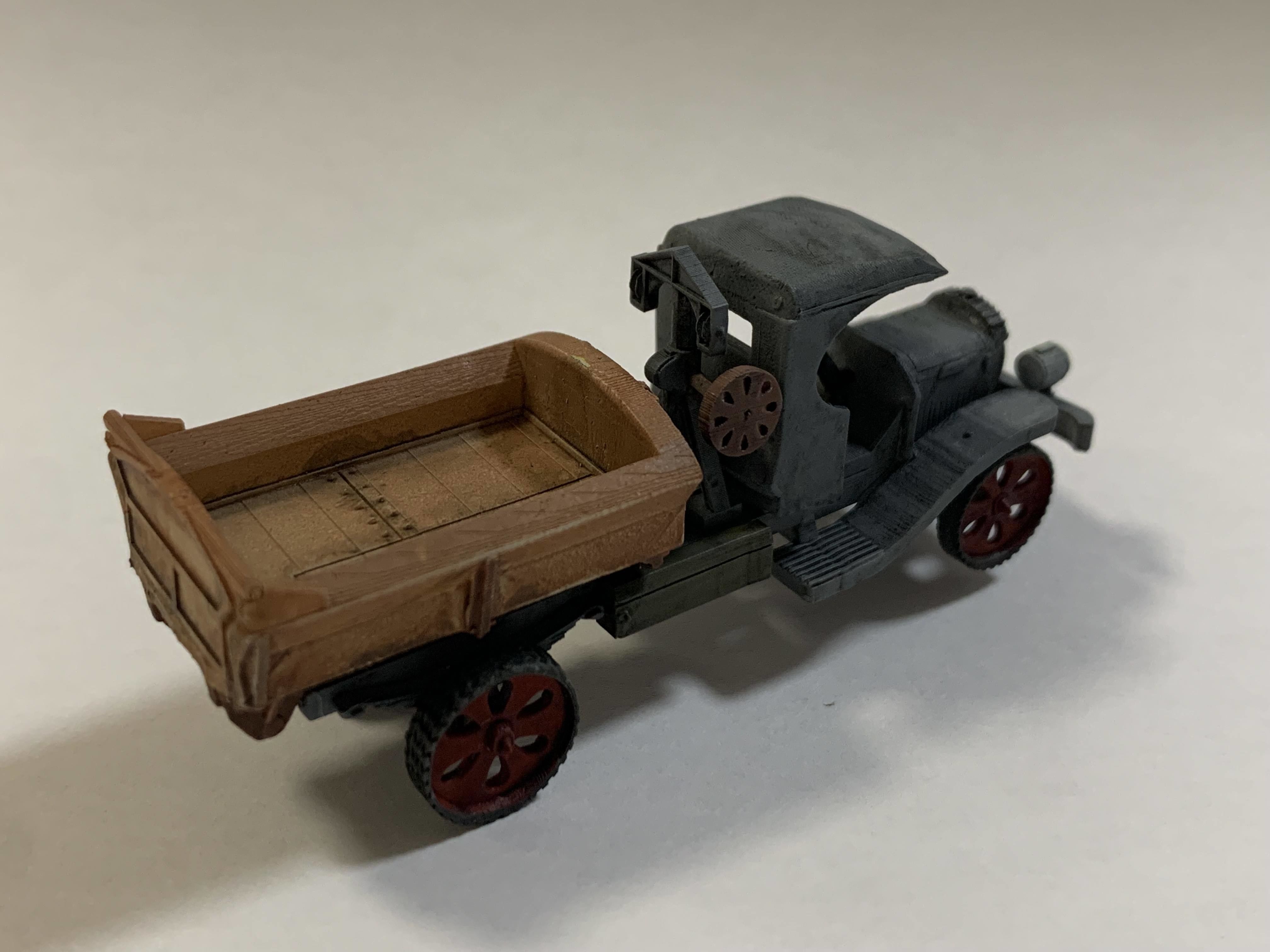 HO Scale 1920s Dump Truck 3D model 3D printable | CGTrader