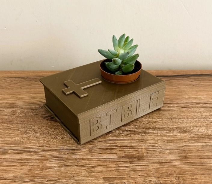 Bible Planter - Succulent Planter - Religious Christians 3D model ...